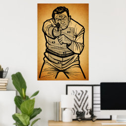 Vintage Bad Guy Target Poster | Zazzle