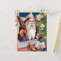 Vintage Bad Santa Christmas Postcard | Zazzle