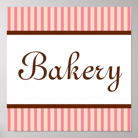 Vintage Bakery Sign Art Print | Zazzle.com