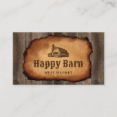 Vintage Barn House Butcher Shop Meat Market Business Card | Zazzle
