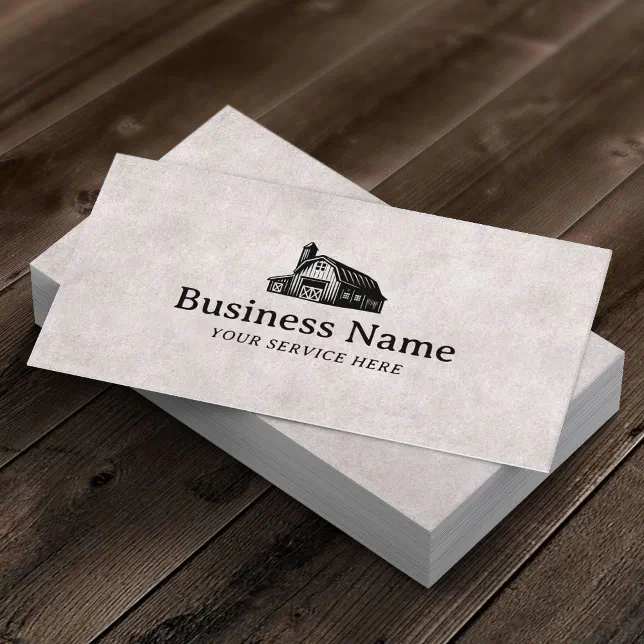 Vintage Barn House Logo Rustic Country Farm Business Card | Zazzle
