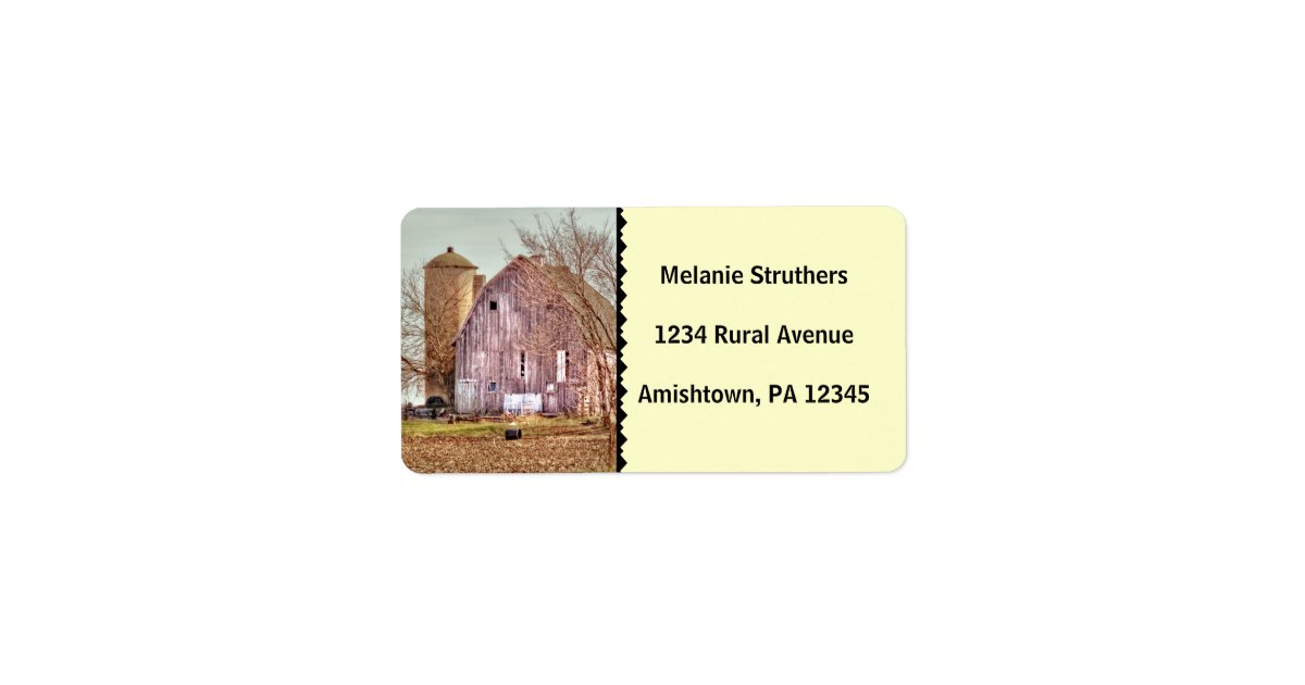Vintage Barn & Silo Label | Zazzle
