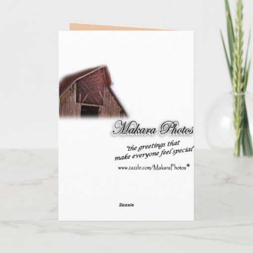 Vintage Barn Sympathy Card or any occasion | Zazzle