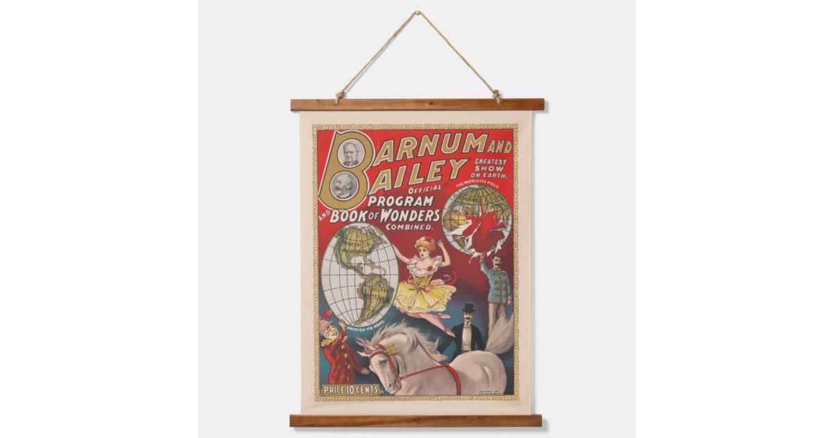 Vintage Barnum And Bailey Program Cover Hanging Tapestry | Zazzle