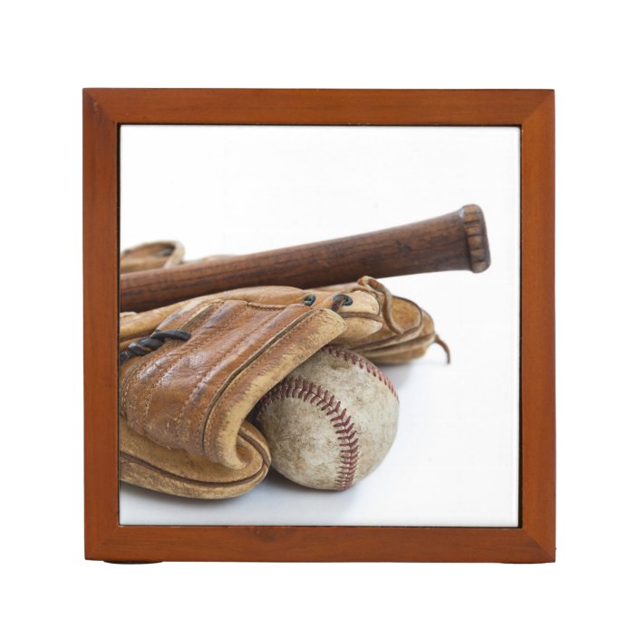Vintage Baseball and Bat Pencil/Pen Holder | Zazzle.com