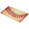 Vintage baseball ball license plate | Zazzle