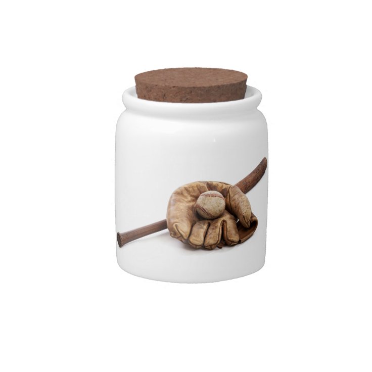 Vintage Baseball Candy Jar | Zazzle
