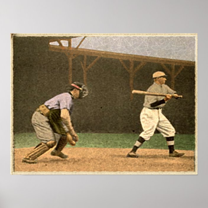Vintage Baseball Collection Poster | Zazzle.com