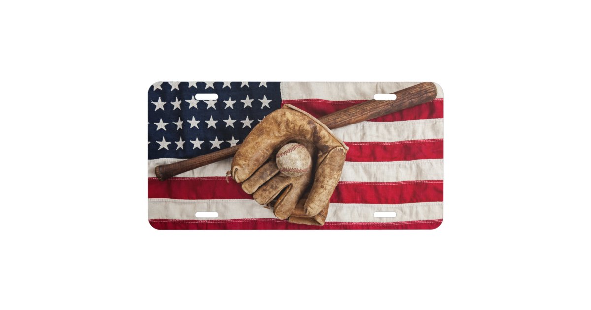 Vintage Baseball License Plate | Zazzle