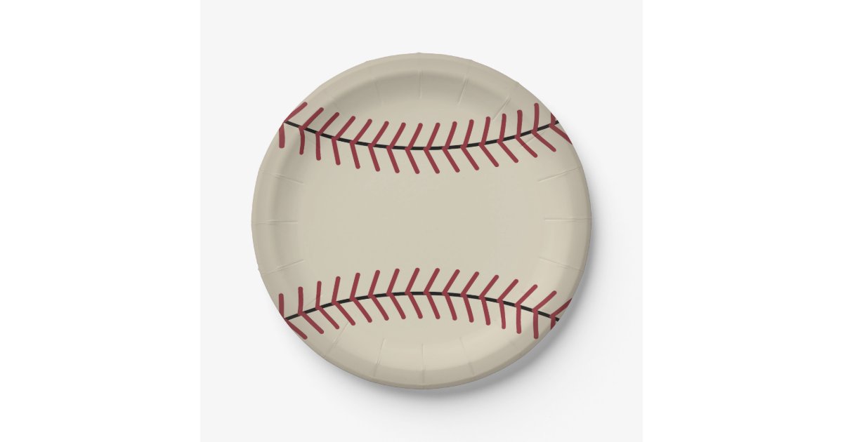 Vintage Baseball Paper Plates | Zazzle