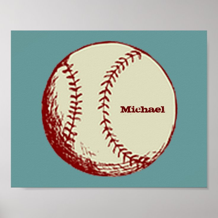 Vintage Baseball Poster | Zazzle