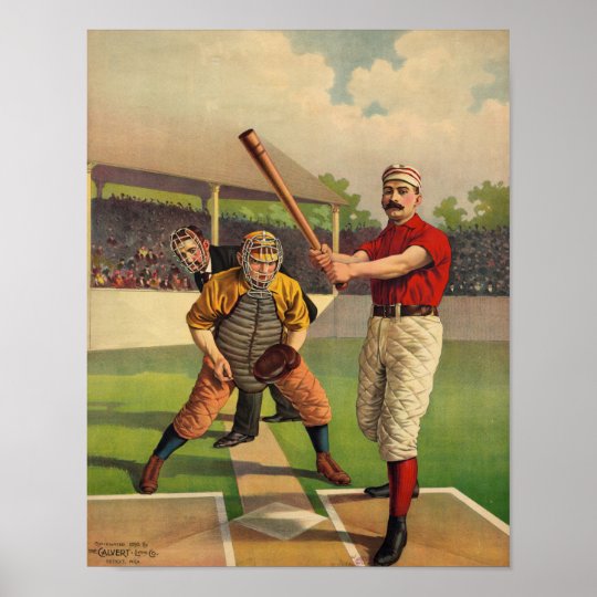Vintage Baseball Poster | Zazzle.com