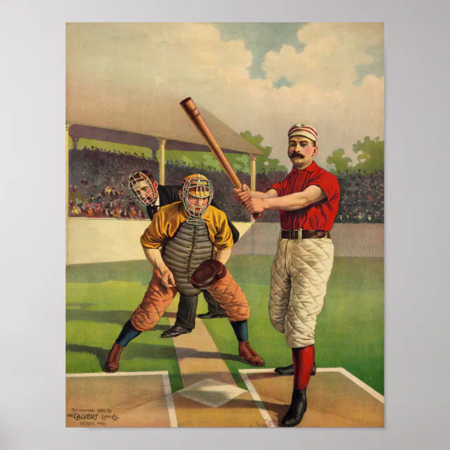Vintage Baseball Poster | Zazzle