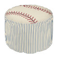 Personalized Sports Baseball Pillow Ottoman Pouf | Zazzle