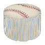 Personalized Sports Baseball Pillow Ottoman Pouf | Zazzle