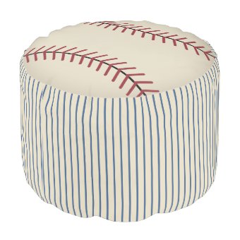 Vintage Baseball Sports Ottoman Kids Pillow Pouf | Zazzle