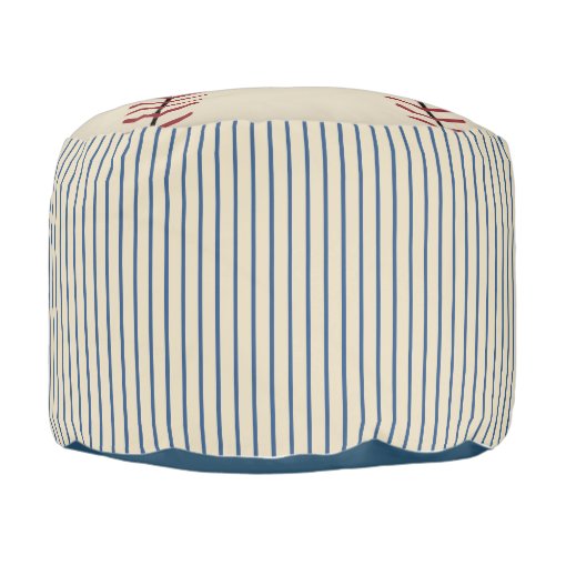 Vintage Baseball Sports Ottoman Kids Pillow Pouf | Zazzle