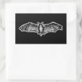Vintage Bat Rectangular Sticker | Zazzle