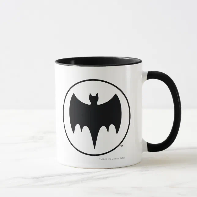 Vintage Bat Symbol Mug | Zazzle
