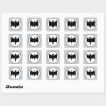 Vintage Bat Symbol Square Sticker | Zazzle