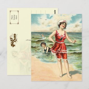 Vintage Bathing Beauties Postcard | Zazzle