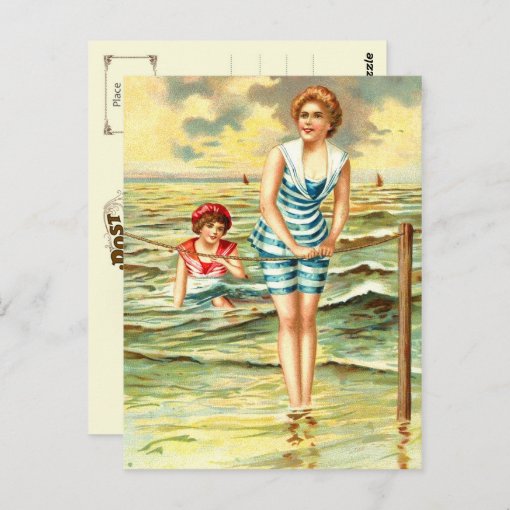 Vintage Bathing Beauties Postcard | Zazzle