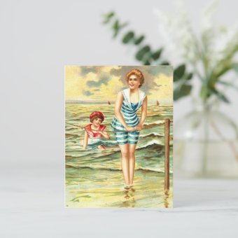 Vintage Bathing Beauties Postcard | Zazzle