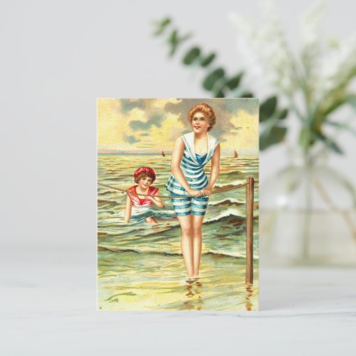 Vintage Bathing Beauties Postcard Zazzle