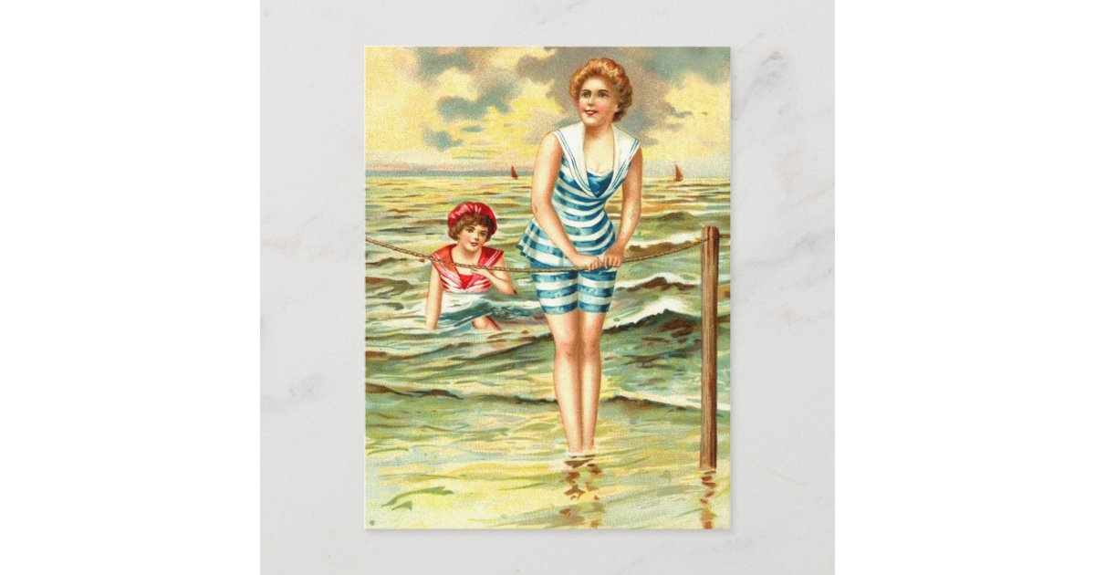 Vintage Bathing Beauties Postcard | Zazzle