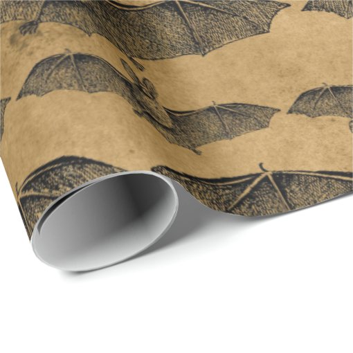 Vintage Bats Pattern Wrapping Paper | Zazzle