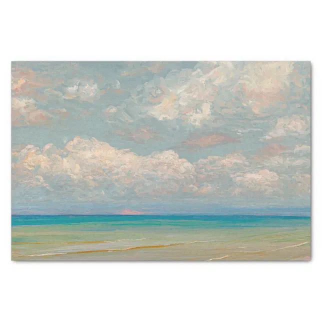 Vintage Beach Antique Beach Scene Ocean Sea Tissue Paper | Zazzle