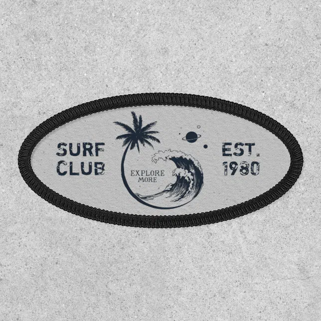 Vintage Beach Logo Patch | Zazzle