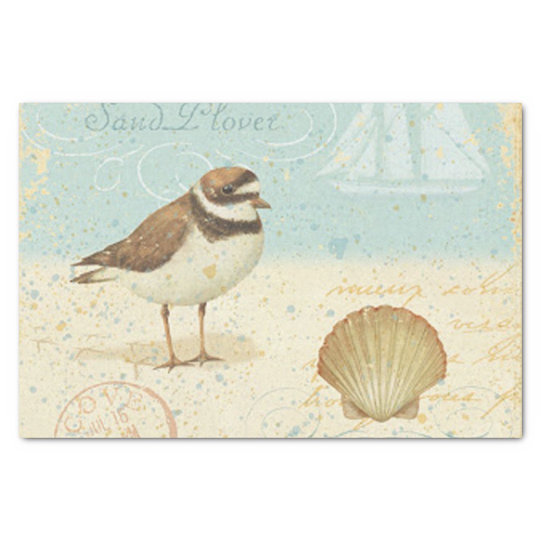 Vintage Beach Scene Tissue Paper | Zazzle