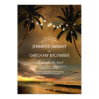 sunset beach rehearsal dinner string lights invitation | Zazzle.com