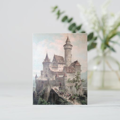 Vintage - Beautiful Old Castle Postcard | Zazzle
