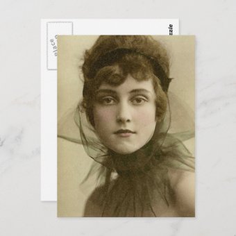 Vintage Beauty Postcard | Zazzle