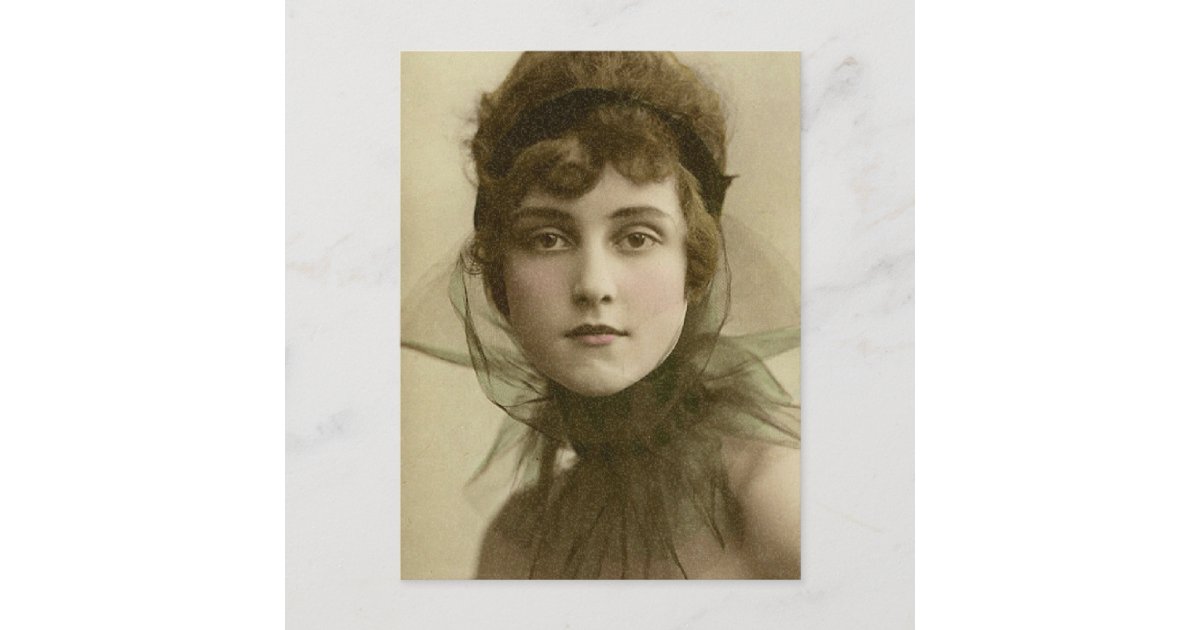 Vintage Beauty Postcard | Zazzle