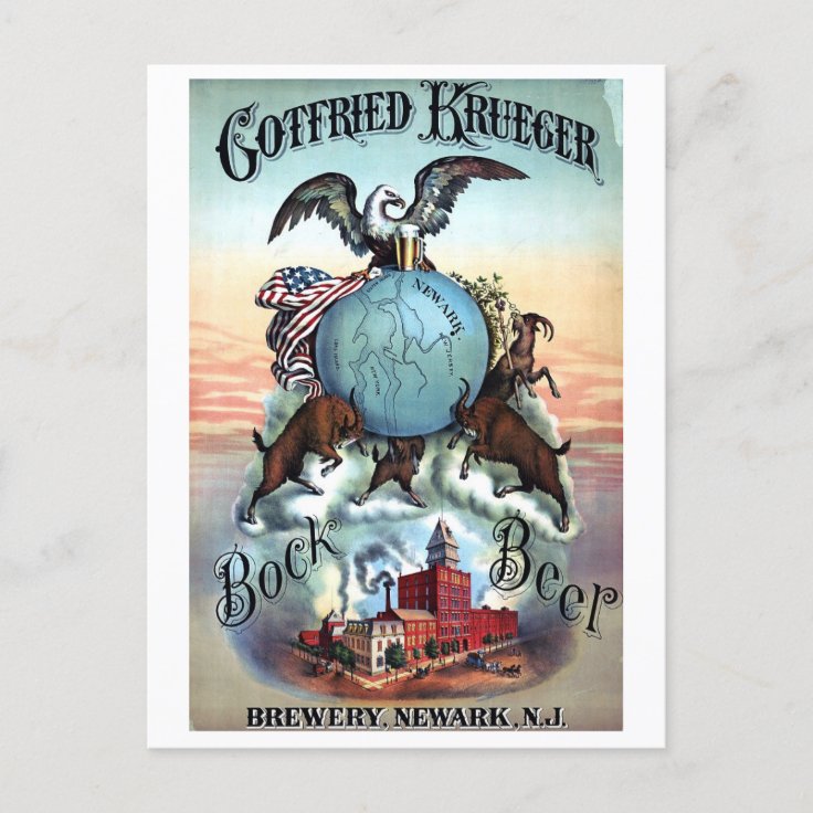 Vintage Beer poster Postcard | Zazzle