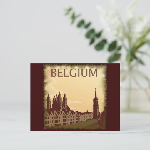 Vintage Belgium Postcard | Zazzle