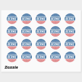 Vintage Bernie Classic Round Sticker | Zazzle