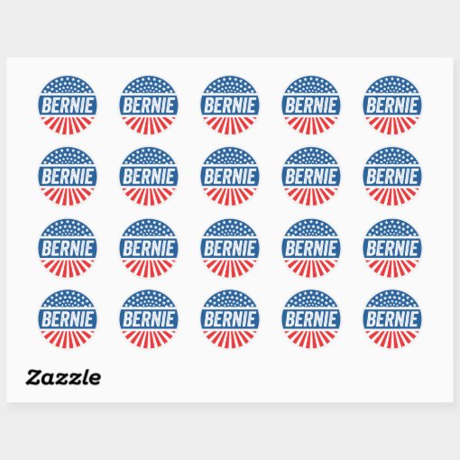 Vintage Bernie Classic Round Sticker | Zazzle