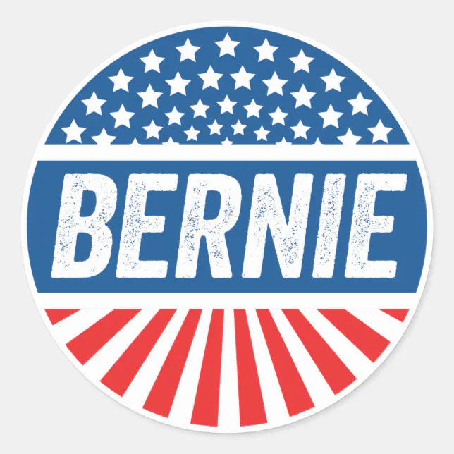 Vintage Bernie Classic Round Sticker | Zazzle