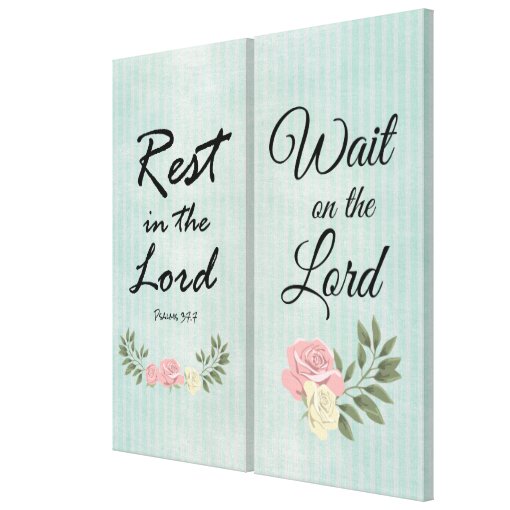 Vintage Bible Verse Canvas Print | Zazzle