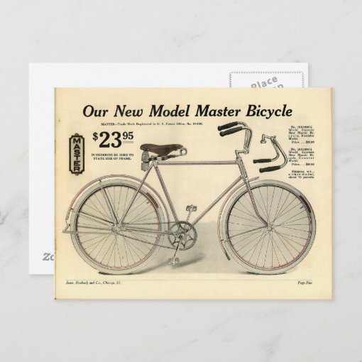 Vintage Bicycle Advertisement Postcard | Zazzle