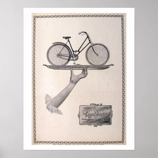 Vintage Bicycle Advertising Poster | Zazzle