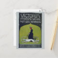 Vintage Bicycle Lady & Dog Postcard | Zazzle