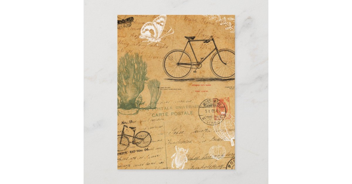 Vintage Bicycle Postcard | Zazzle