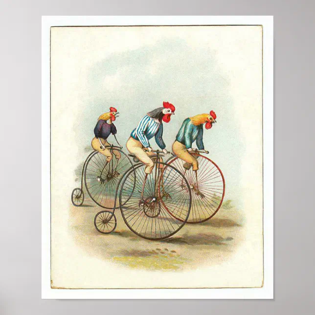 penny farthing poster