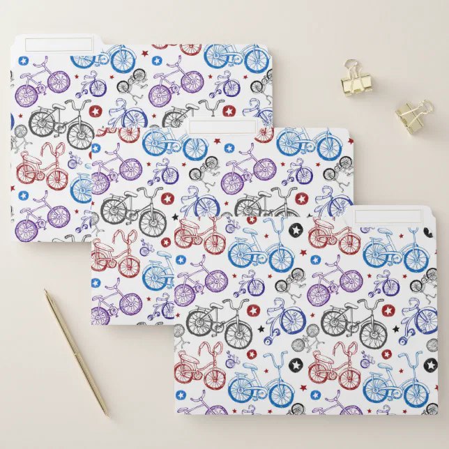 Vintage Bicycles File Folder | Zazzle