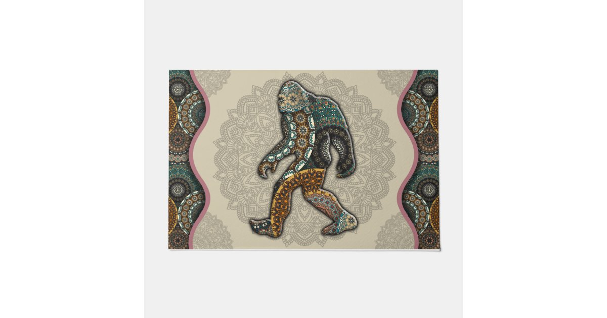 Vintage Bigfoot Doormat | Bigfoot Lover Mat | Zazzle